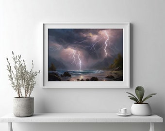 Master of Lightning Master of Lightning Poster Lightning Print ...
