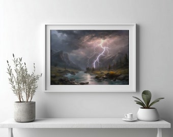 Master of Lightning Master of Lightning Poster Lightning Print ...