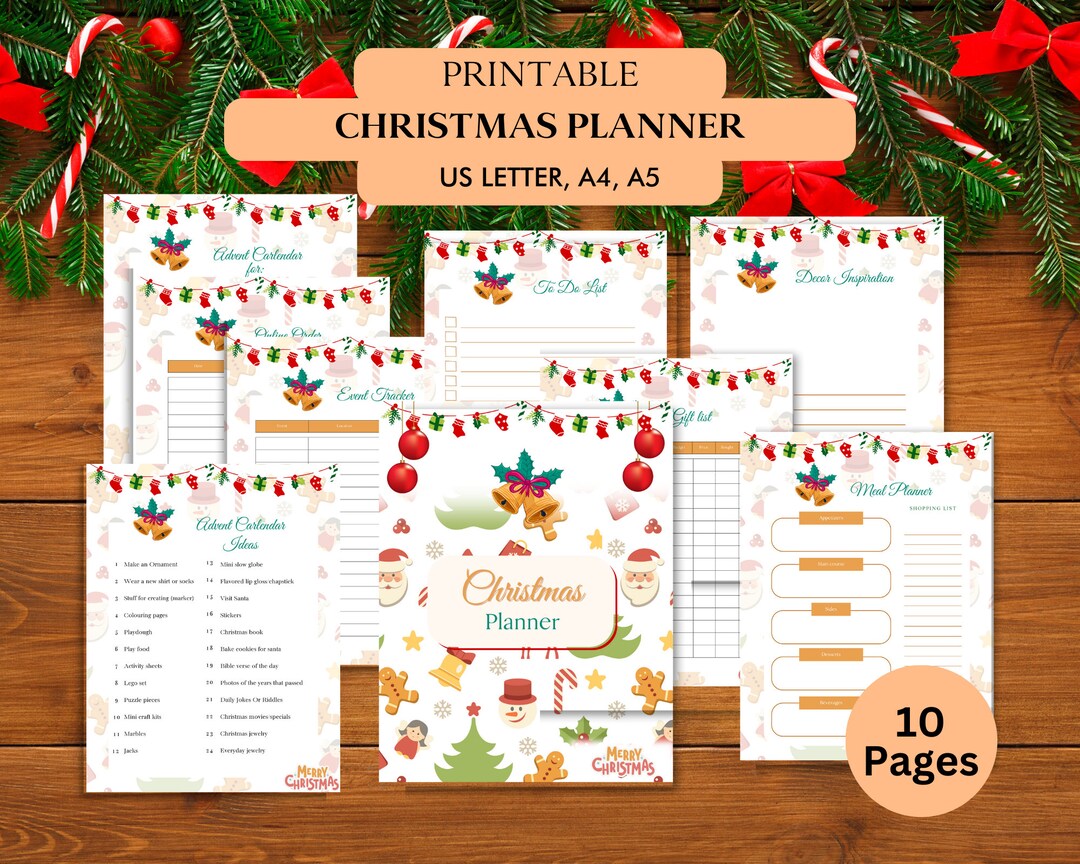 Decorative Christmas Planner: Plan for Christmas With Holiday to Do ...