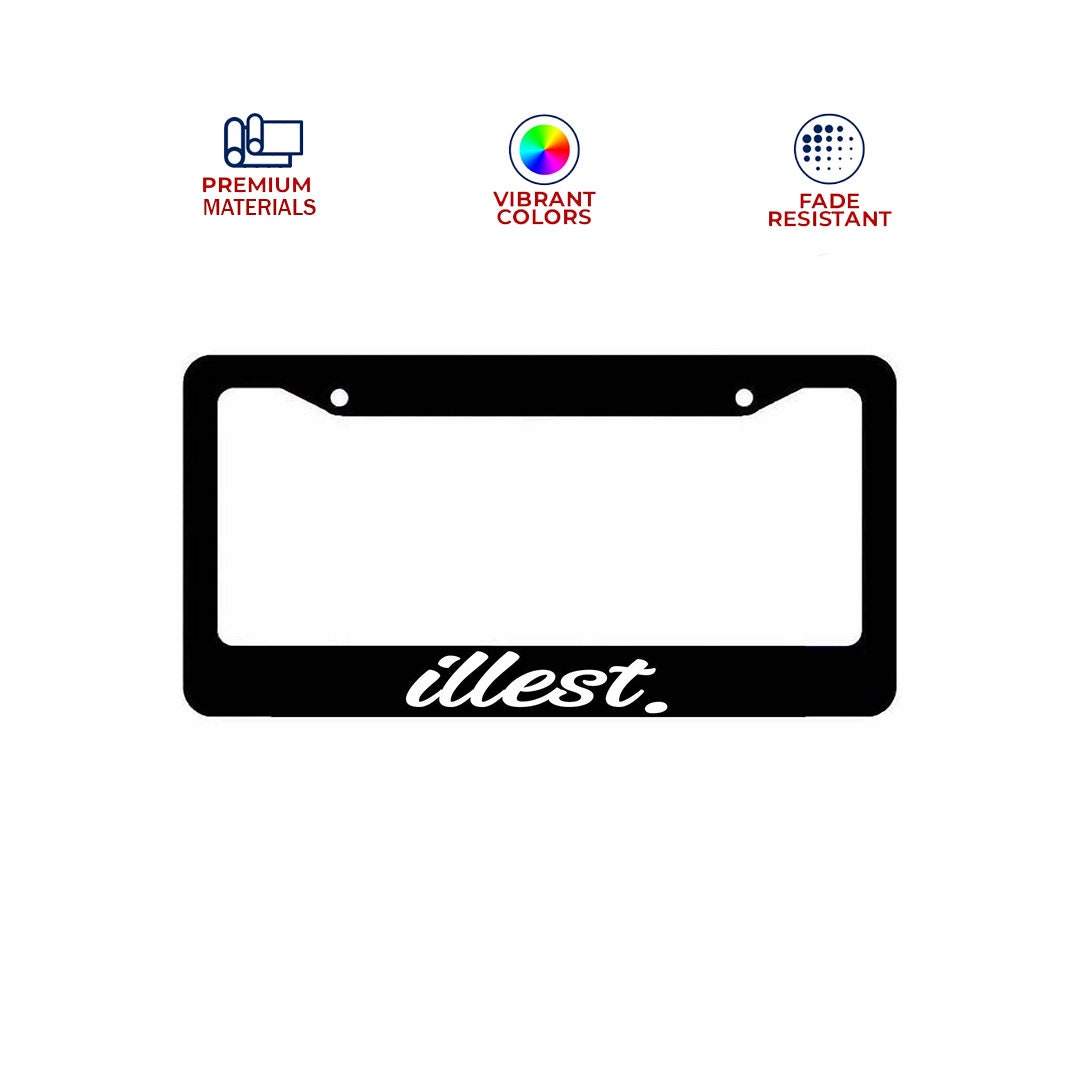Illest Plate Frame License Plate Jdm License Frame FOR Car, Truck, SUV ...