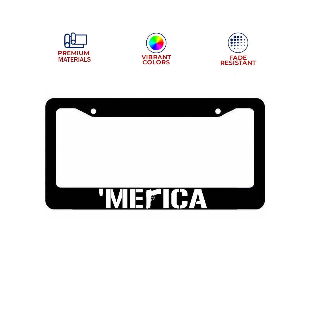 Merica Frame America License Plate Frame FOR Car, Truck, SUV Funny ...