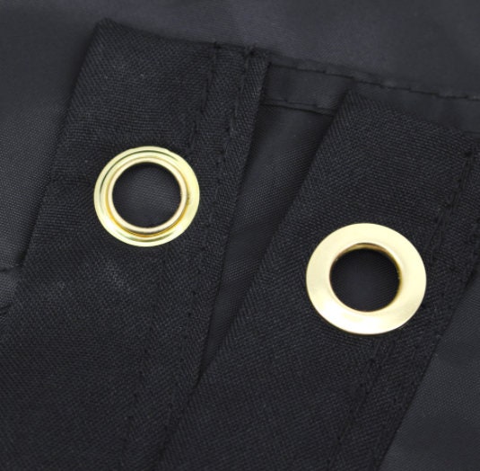 Flag Embroidered All Black American Flag 210D Quadruple Stitching Fly ...