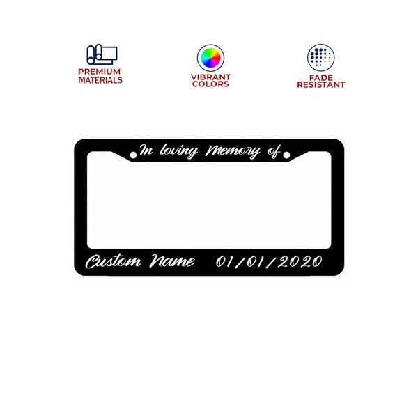 Memorial License Plate - Etsy