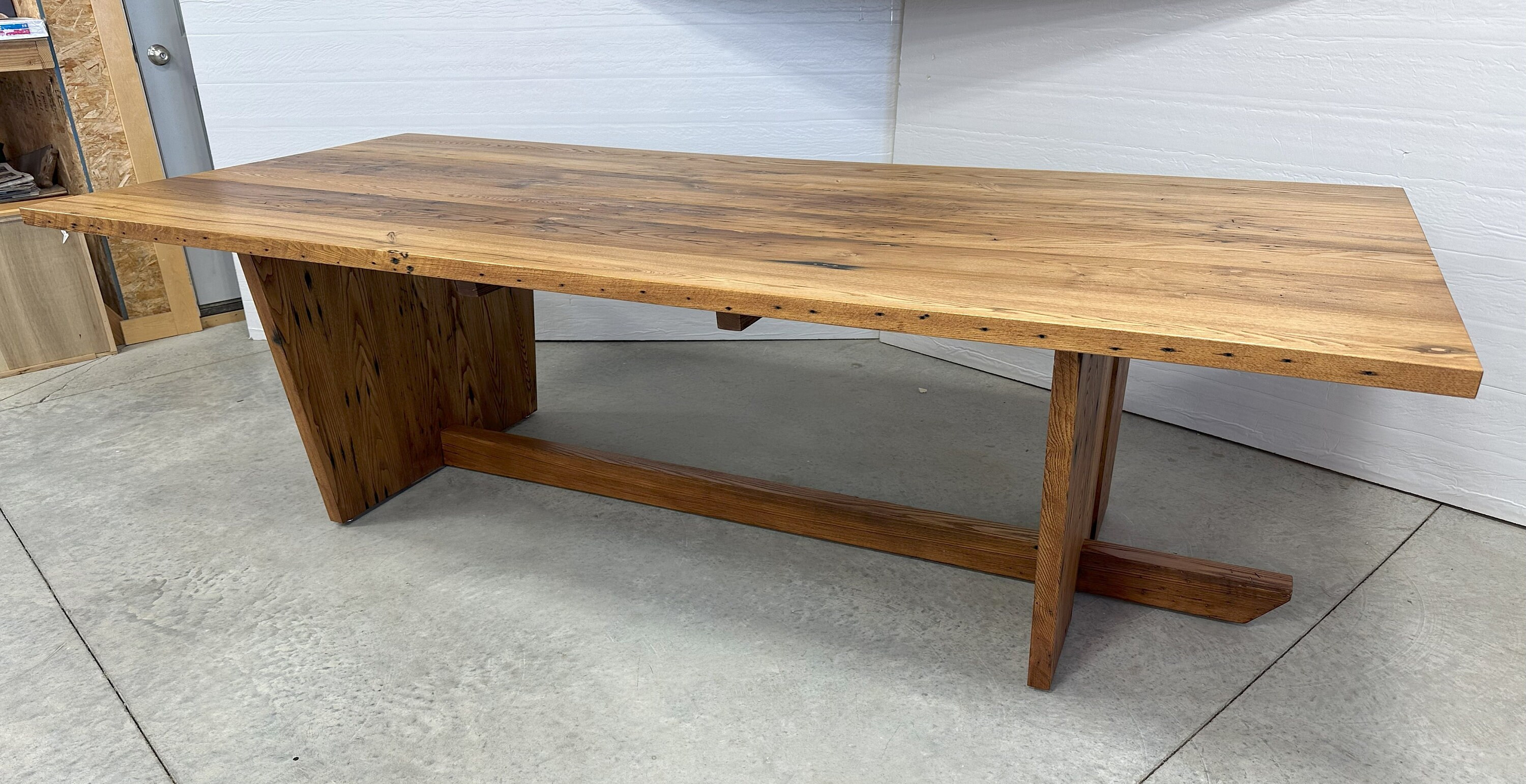Dining Table, 9'x4' Built With 100-year Old, Reclaimed Chestnut Wood ...