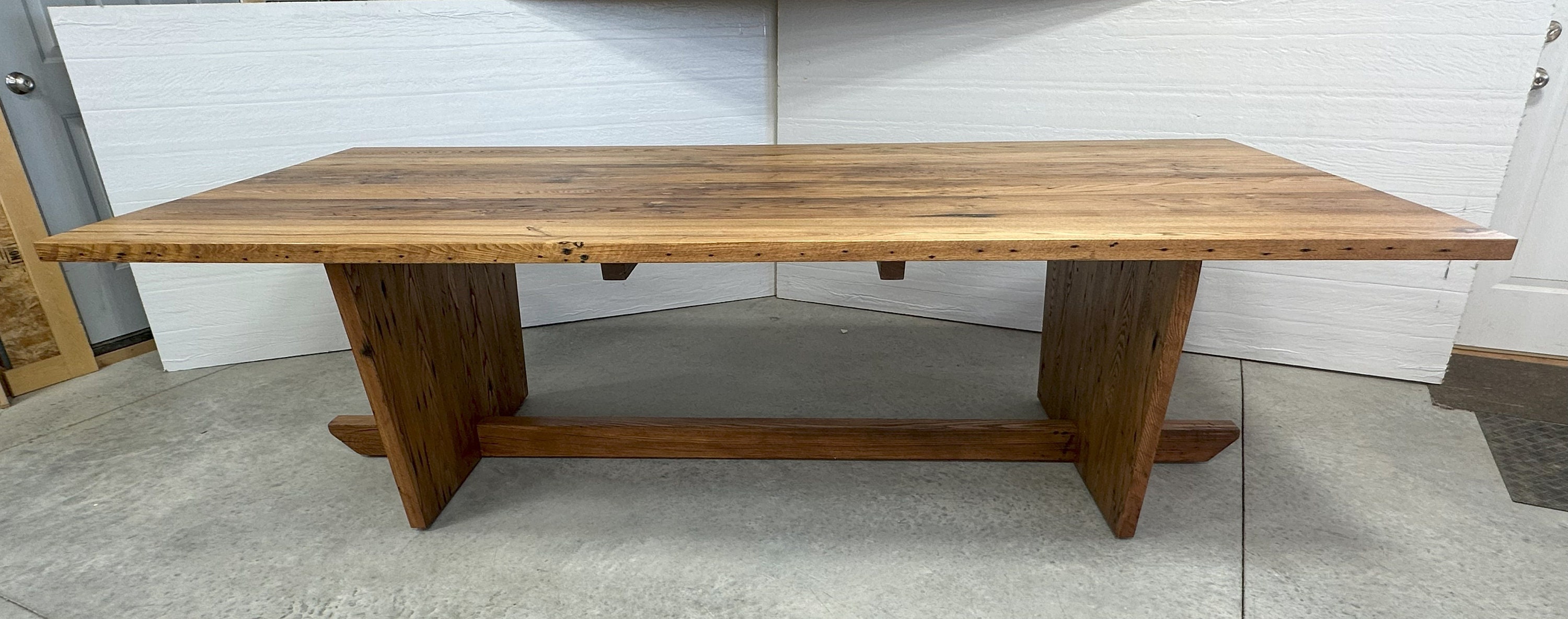 Dining Table, 9'x4' Built With 100-year Old, Reclaimed Chestnut Wood ...