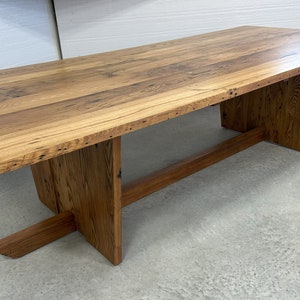 Dining Table, 9'x4' Built With 100-year Old, Reclaimed Chestnut Wood ...