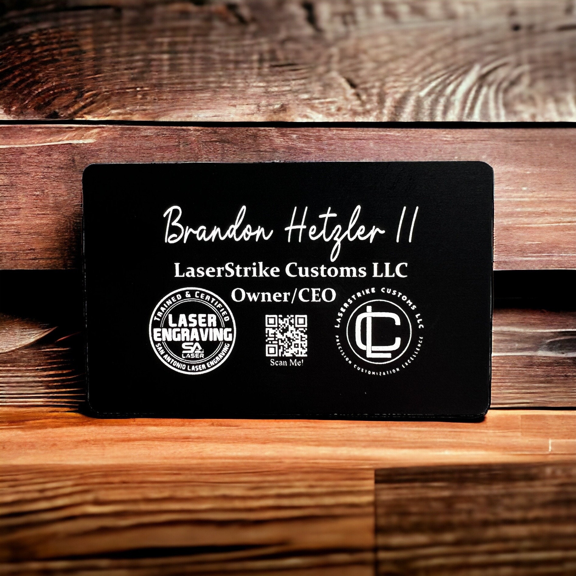 Custom Laser Engraved Metal Business Cards - Etsy