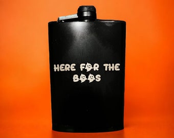 Drink up Witches Halloween Party Gift 8oz Flask Laser - Etsy