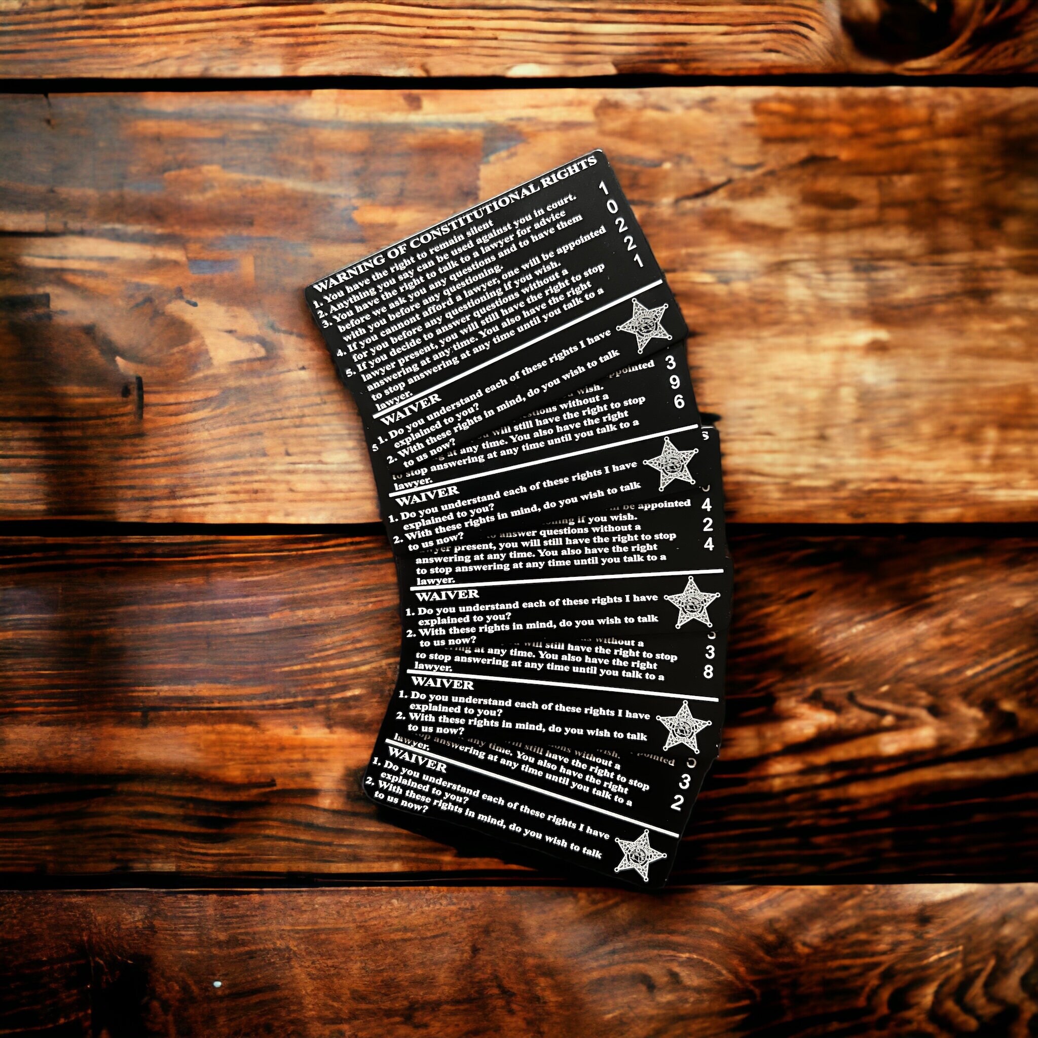 Metal Miranda Warning Cards for Law Enforcement - Etsy