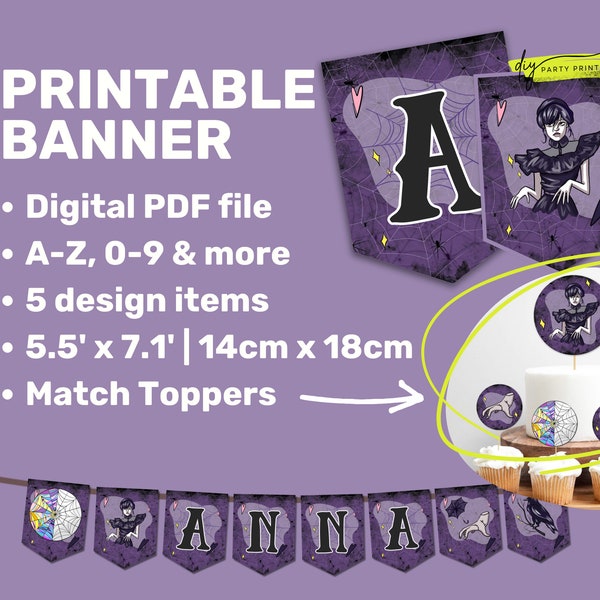 Addams Banner - Etsy