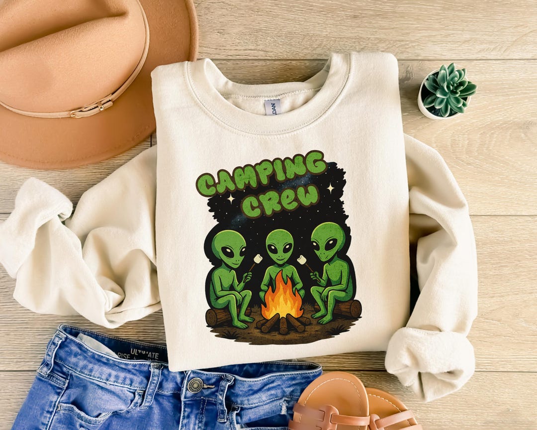 Camping PNG, Camping Crew Png, Alien Png, Alien Camping, Funny Camping ...