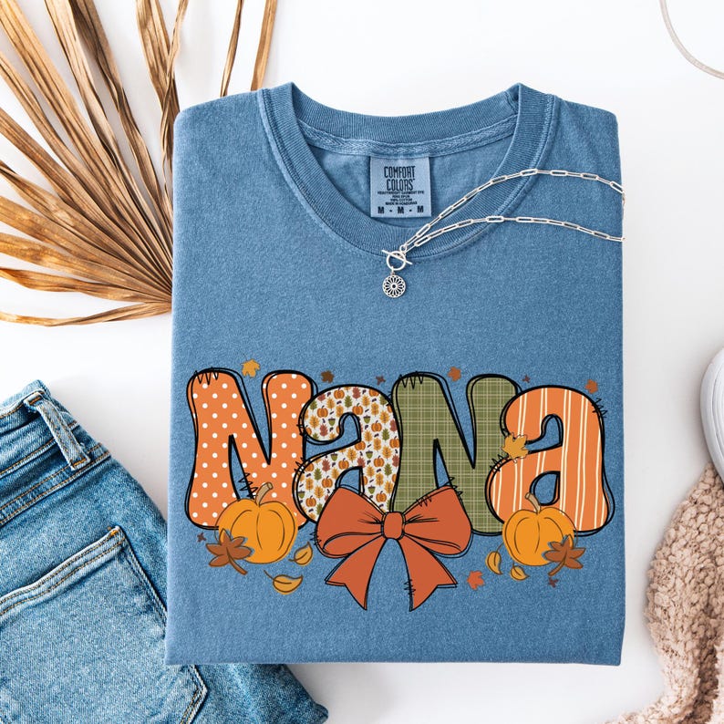 Fall Nana, Fall PNG, Nana Png, Coquette Png, Autumn PNG, Thanksgiving ...