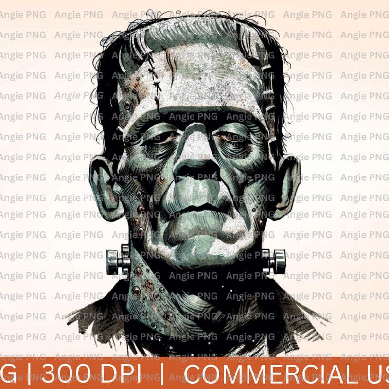 Frankenstein Stencil - Etsy