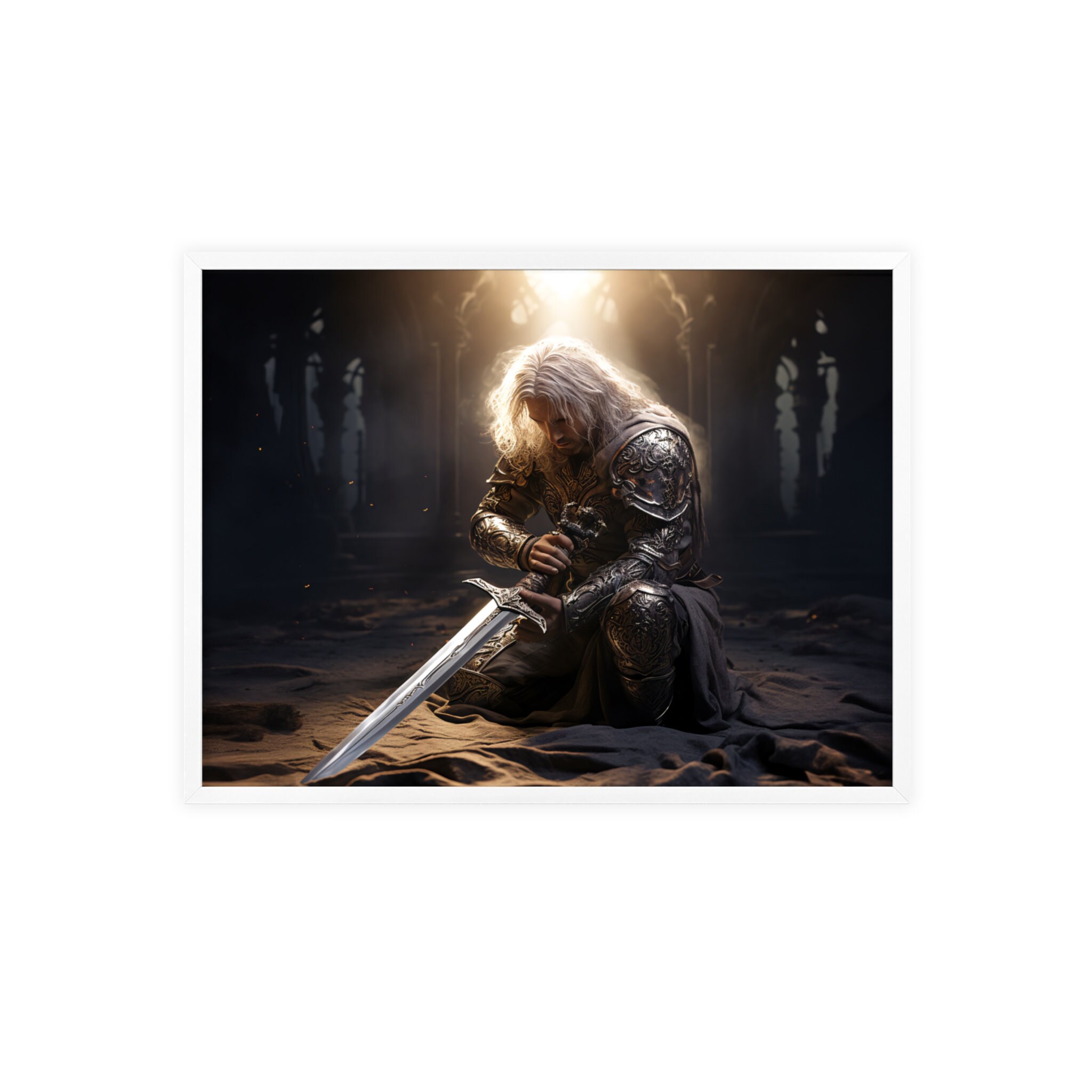 PALADIN WALL ART, Dark Fantasy Art, Gaming Posters, Unique Eye Catching ...