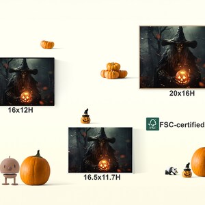 Halloween Framed Wall Art,home Decor,framed Poster, Wall Art,halloween ...