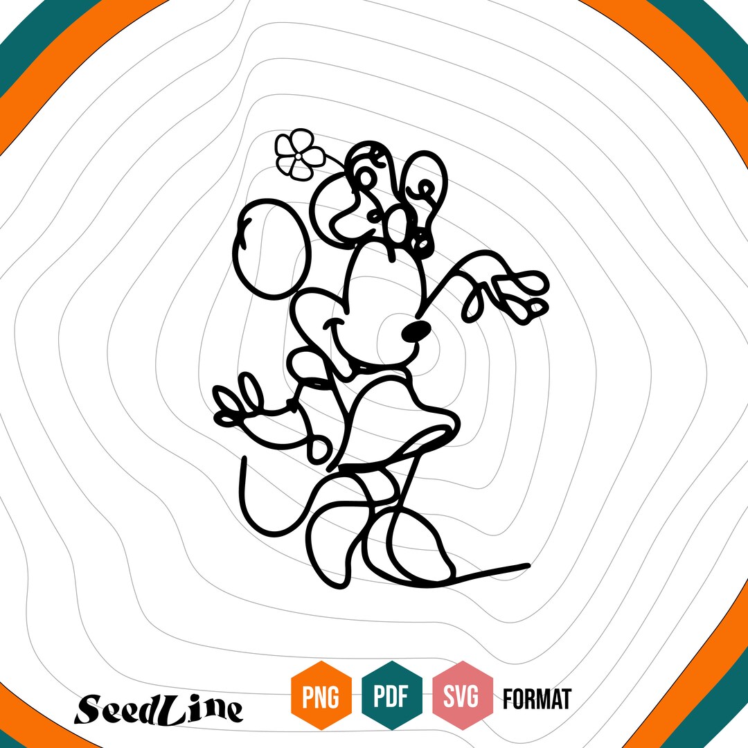 Minnie Mouse SVG, Minnie Mouse Outline, Minni Mouse Birthday Png ...