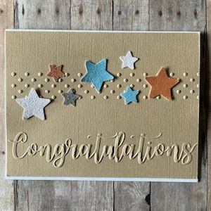 Congratulations-glitter Stars - Etsy