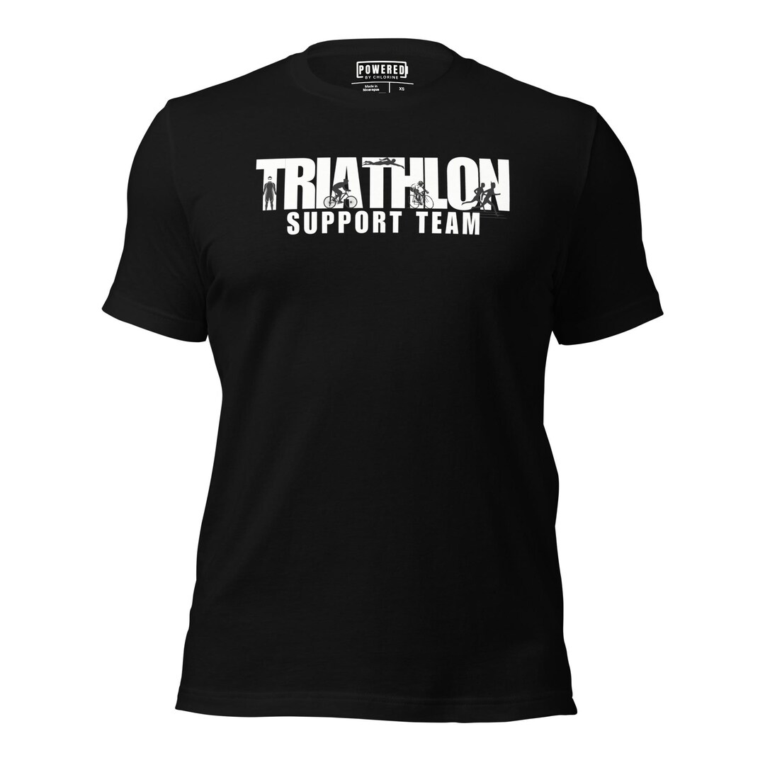 Triathlon Support Team T-shirt: Swim Bike Run Supporter Gift - Etsy