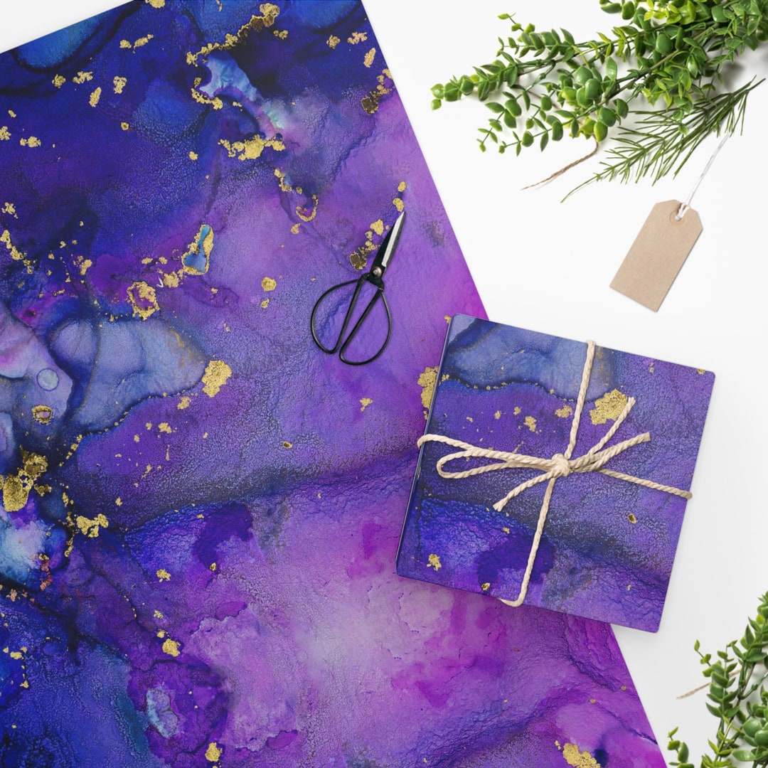 Alcohol Ink Wrapping Paper, Rainbow Gift Wrap, Tie Dye Gift Wrap ...