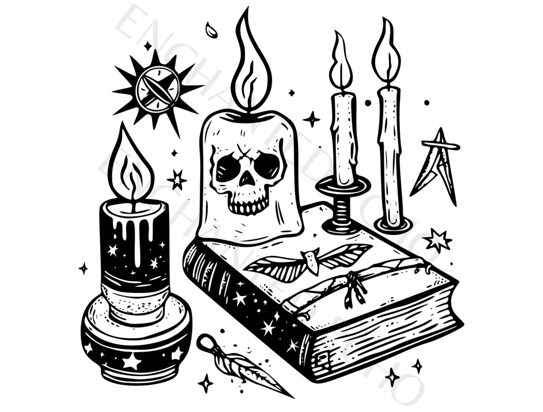 Witchcraft SVG and PNG Pack Witchy Occult Spells & Magic Clipart Magic ...