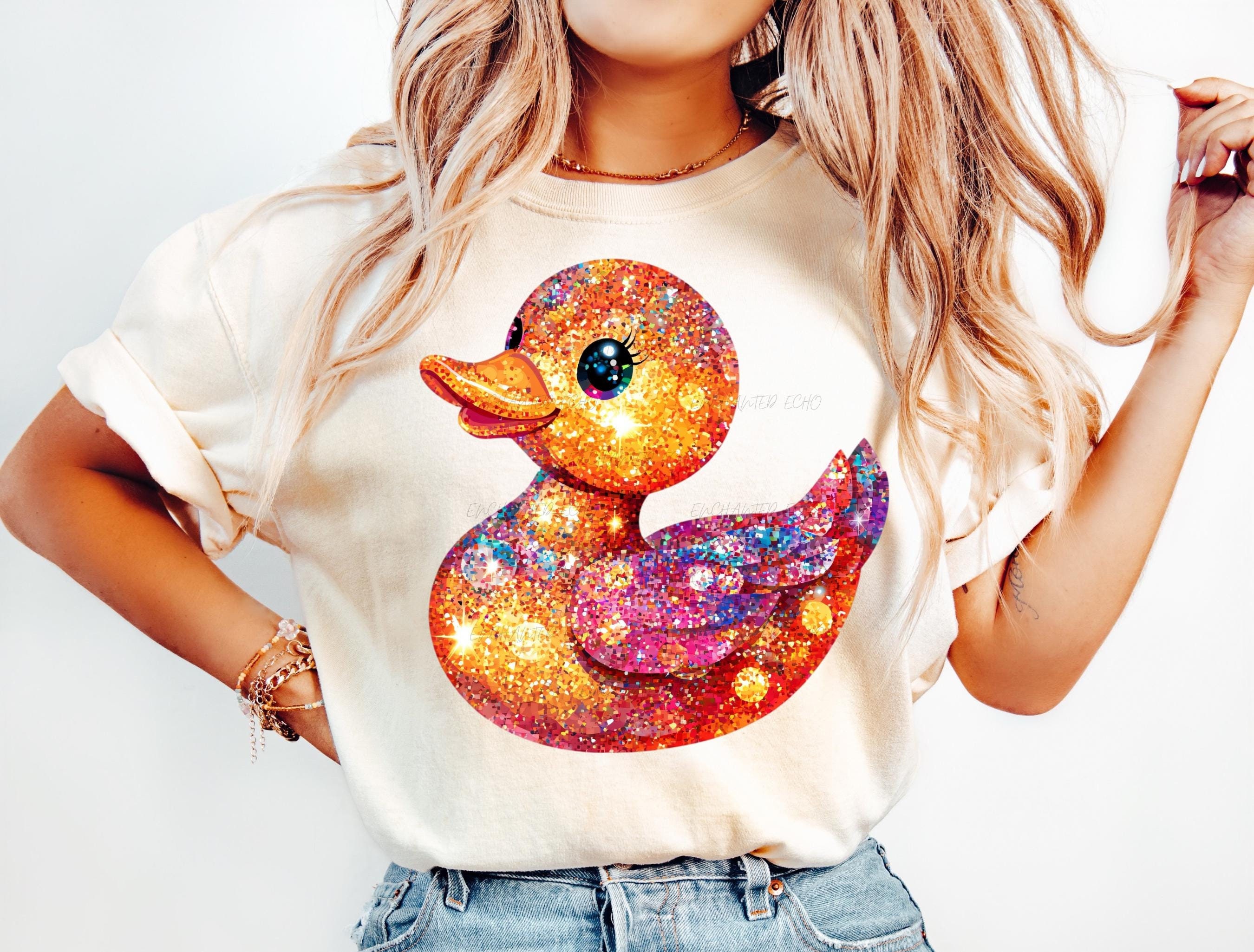 Glitter Rubber Ducky Clipart - Sparkling Rubber Duck Png Sparkling ...