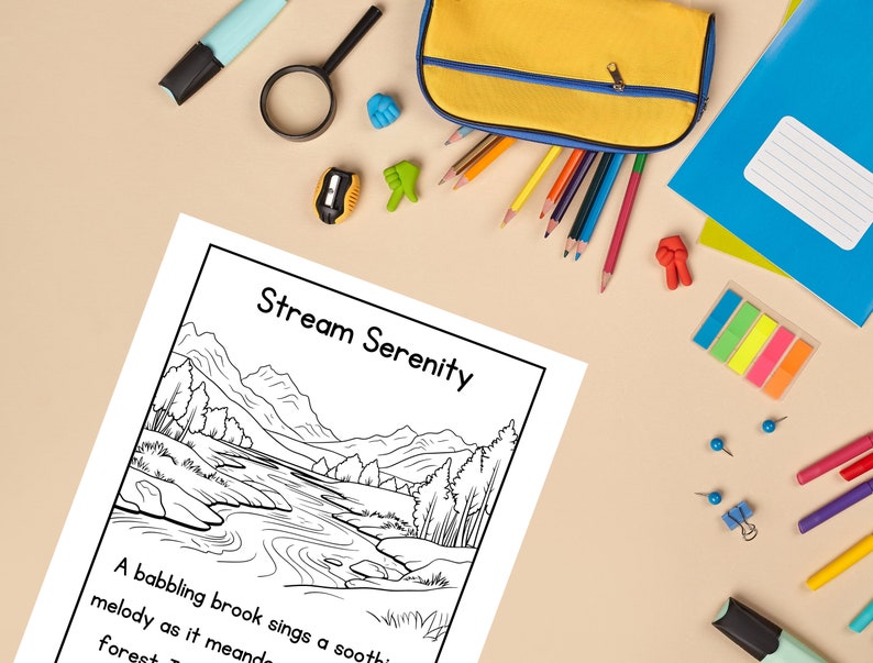 My First Hike Coloring & Educational Book, Printable PDF Downloadable ...
