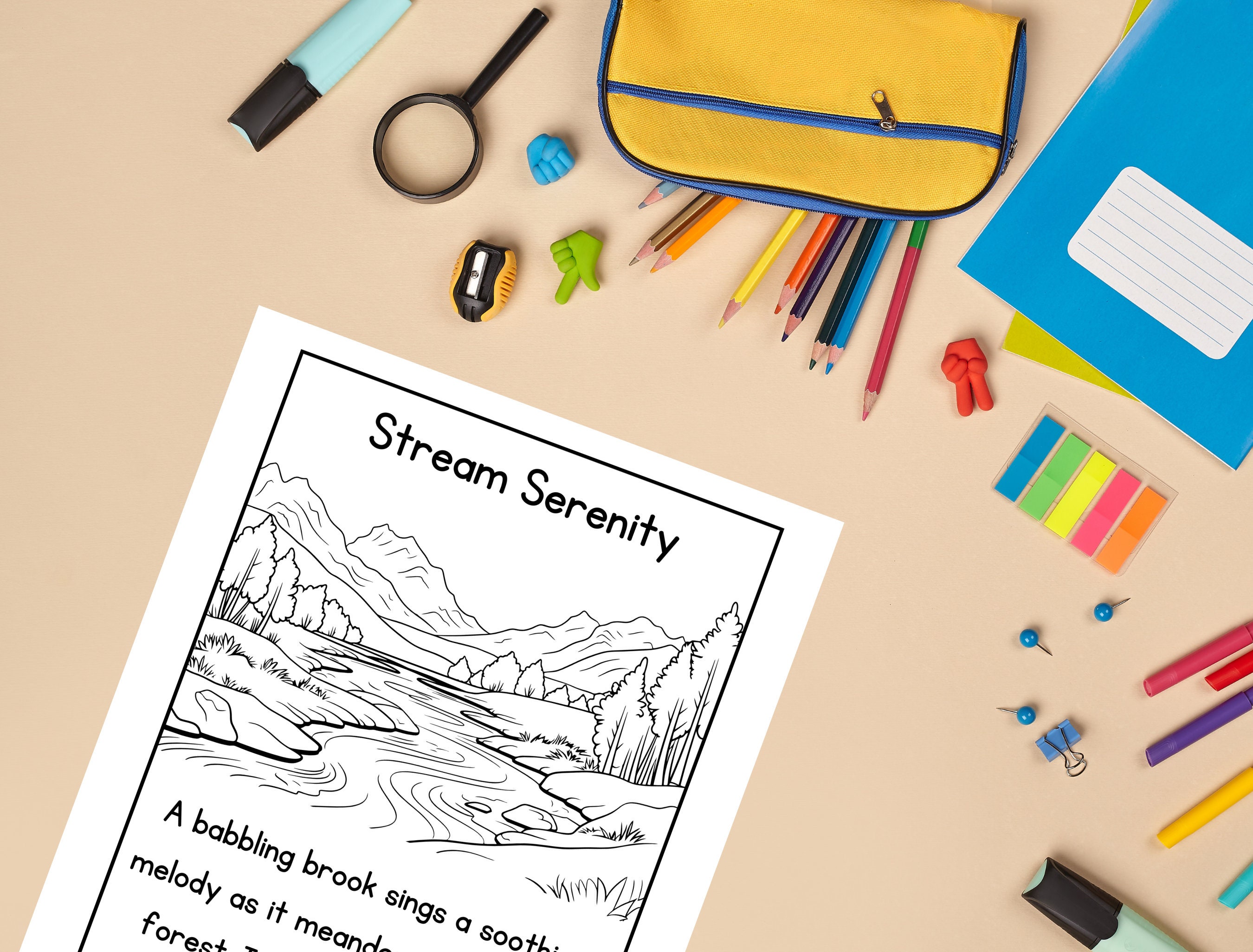 My First Hike Coloring & Educational Book, Printable PDF Downloadable ...