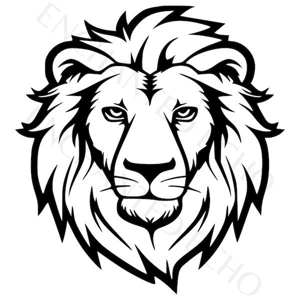Lion Head Svg - Etsy