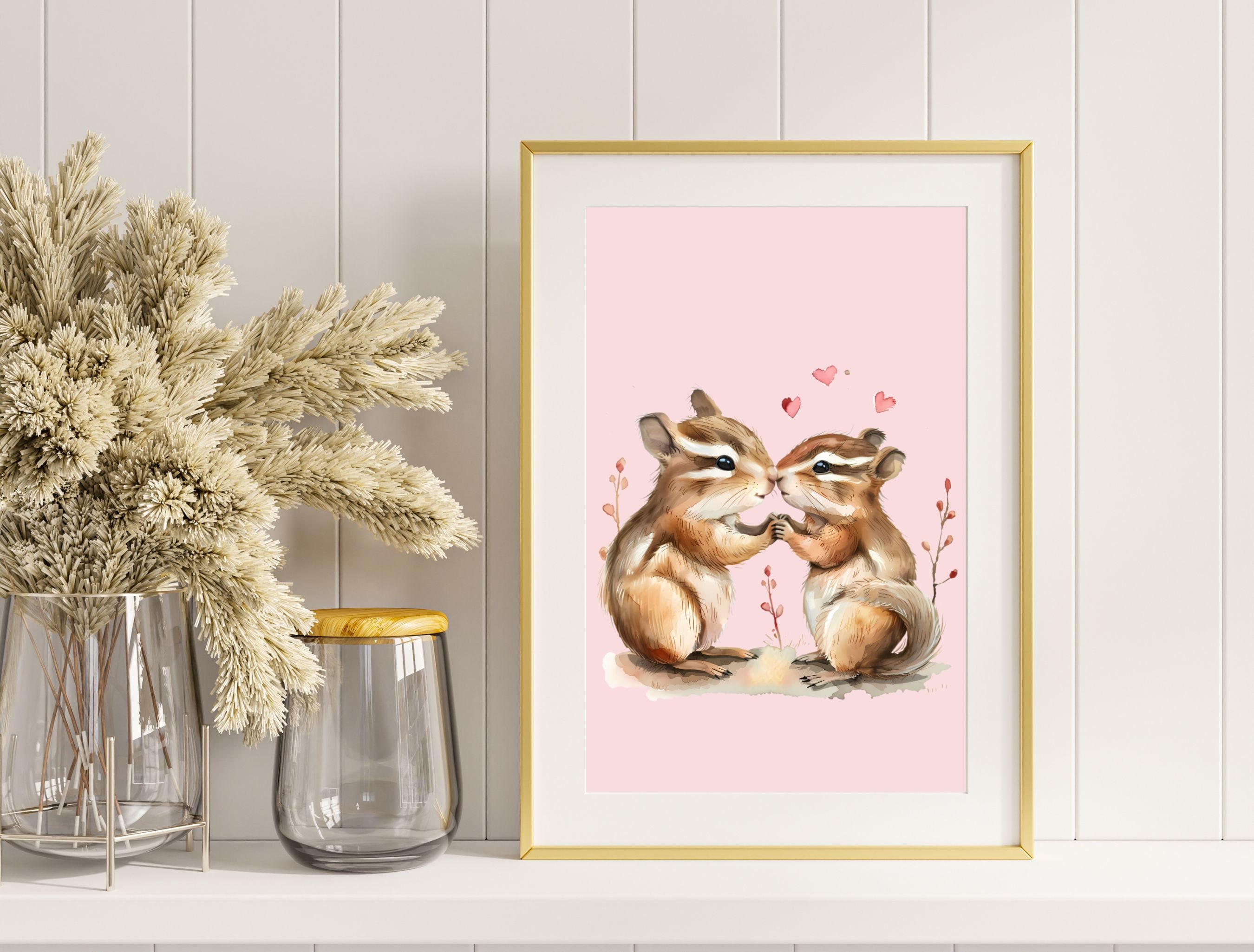 Cute Chipmunks Clipart Bundle Pack of 24 Images Woodland Baby Animals ...