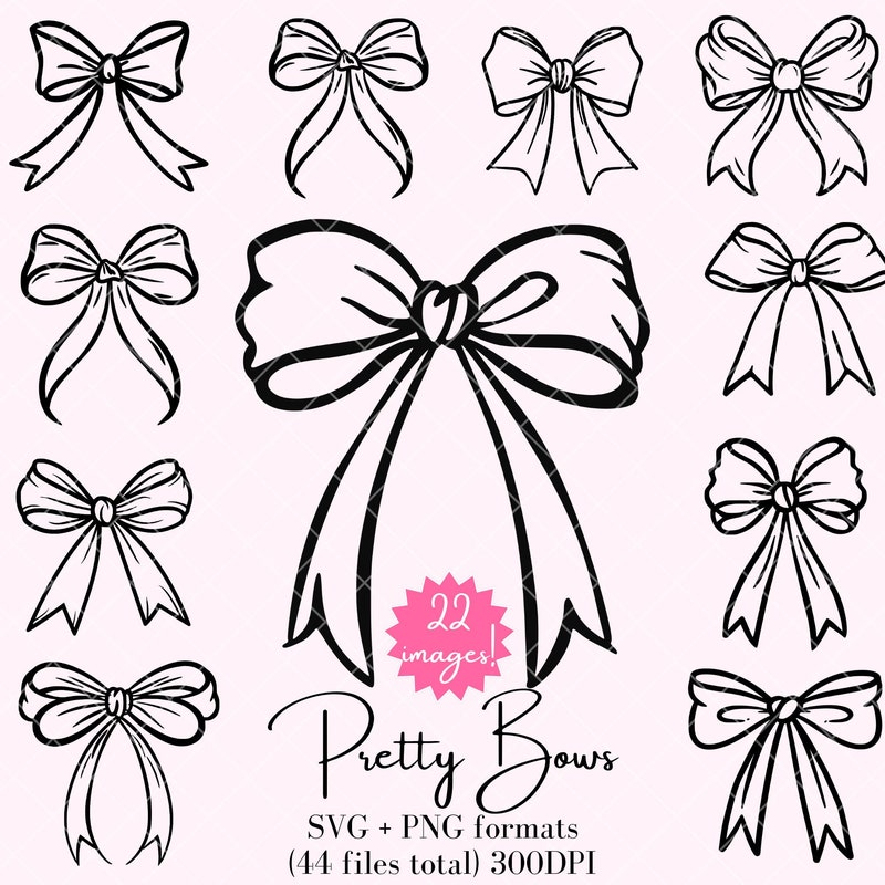 Coquette Bow Svg - Etsy