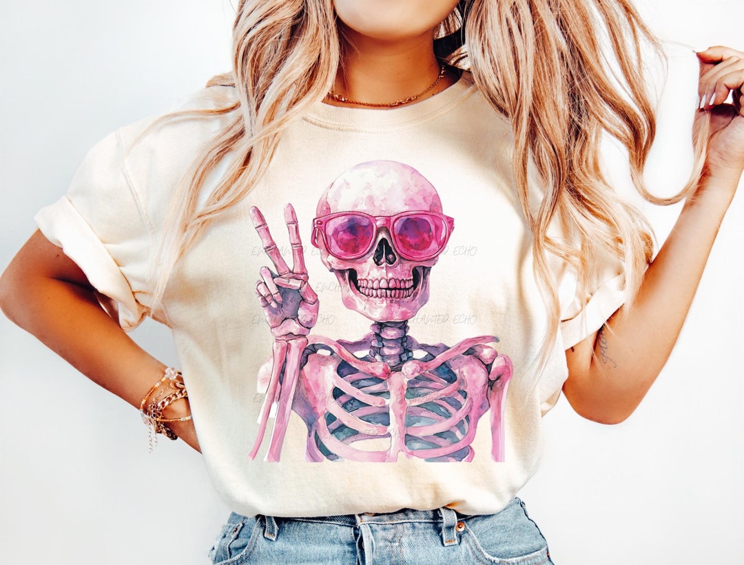 Pink Skeleton Bubble Png Funny Halloween Png Sunglasses Skeleton Png ...