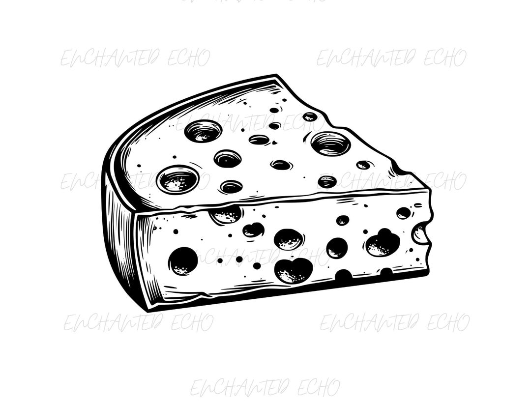 Cheese Wedge SVG + PNG - Etsy