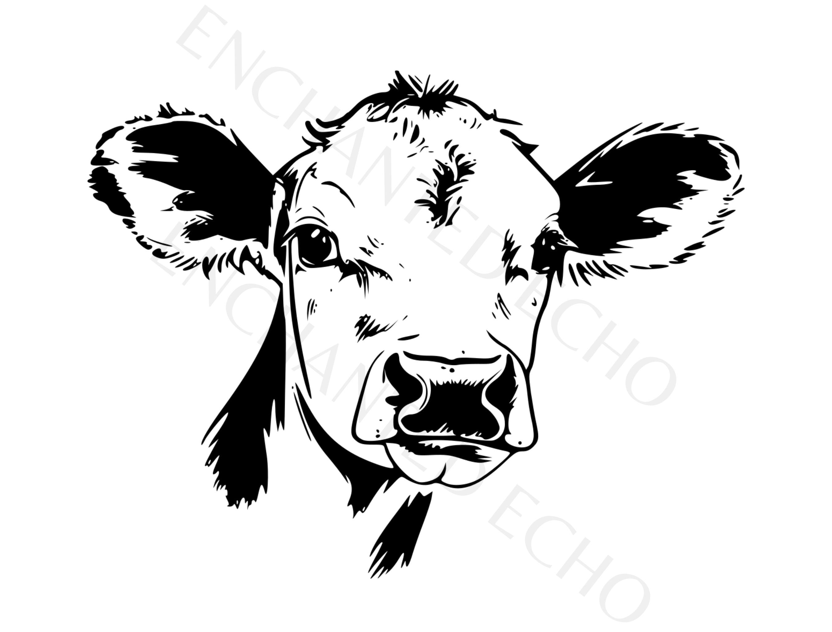 Cute Cow Calf SVG PNG - Etsy