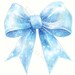 Cute Sparkly Blue Bow Png - Glitter Disco Ball Bow Sublimation - Etsy