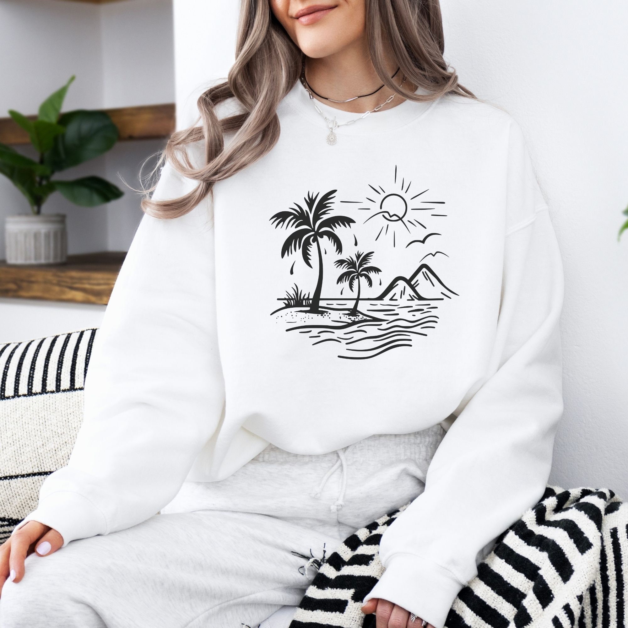 Coastal Beach View SVG & PNG Bundle - 30 Tropical Scene Images Included ...