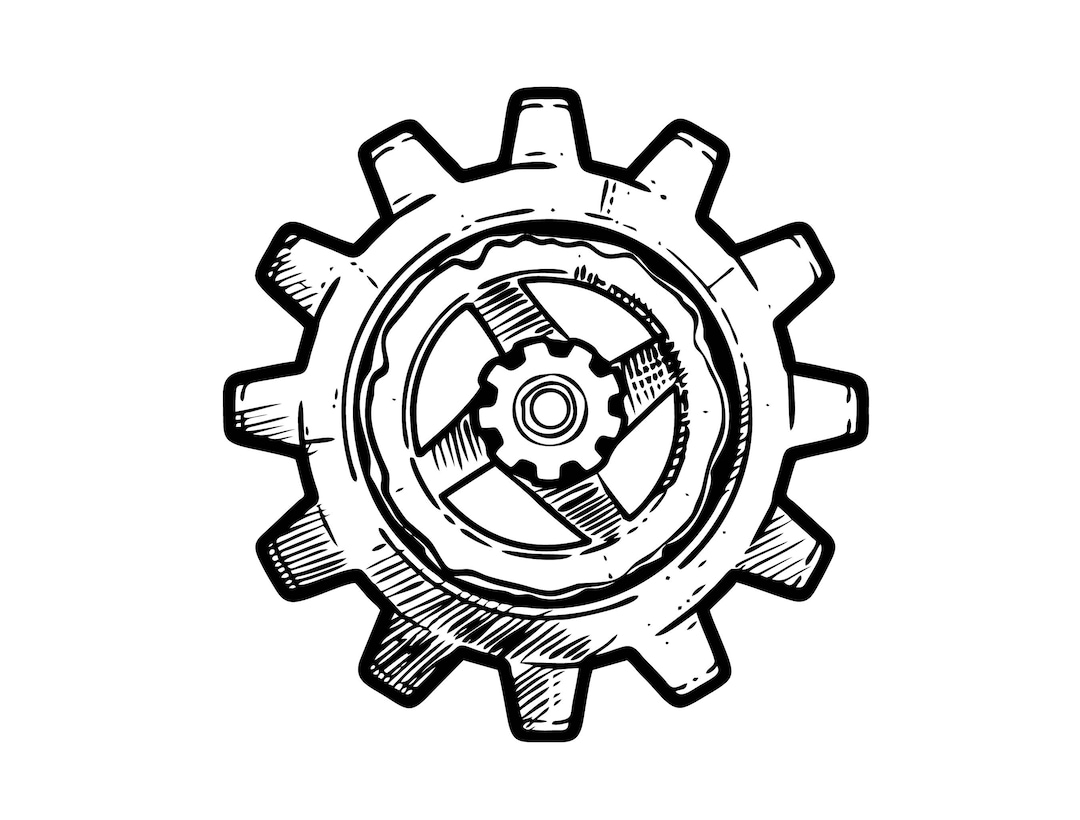 Gear Svg Mechanical Svg Steampunk Clipart Mechanic Png Science and Tech ...