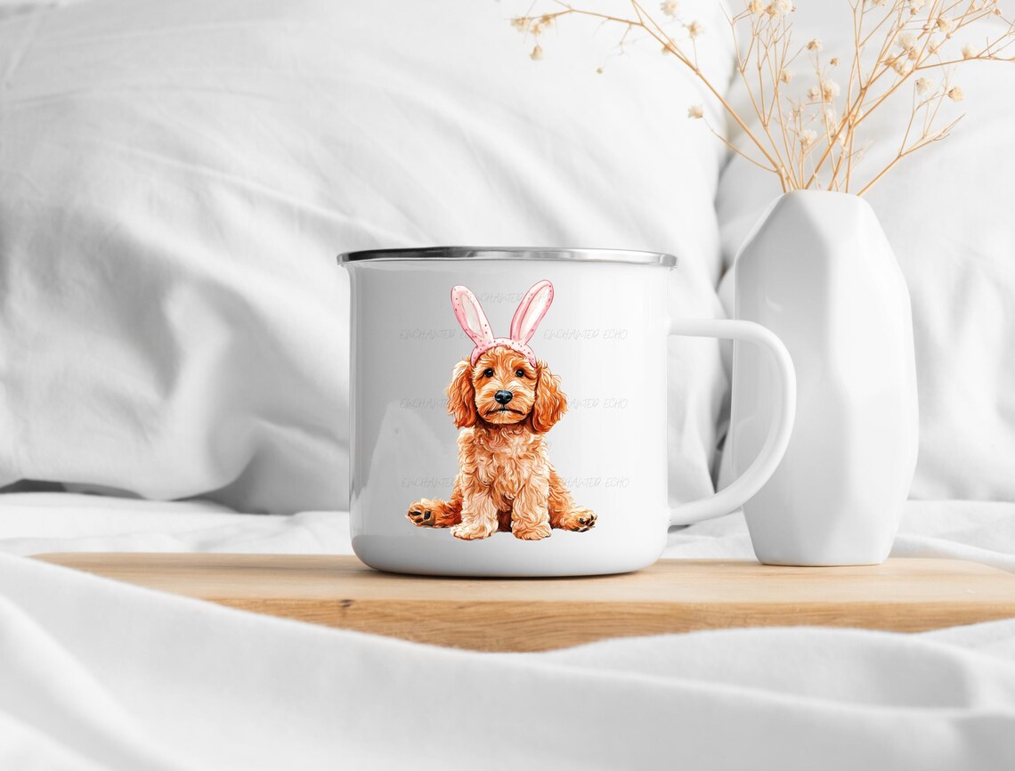 Goldendoodle Easter Png - Easter Bunny Ears Doodle Png Coquette Easter ...