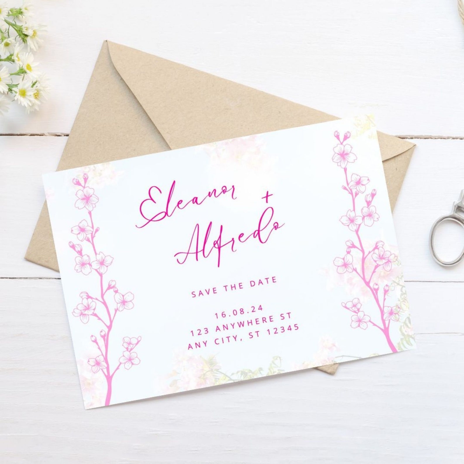 Cherry Blossom Branch Borders SVG + PNG Bundle – Floral Branches ...