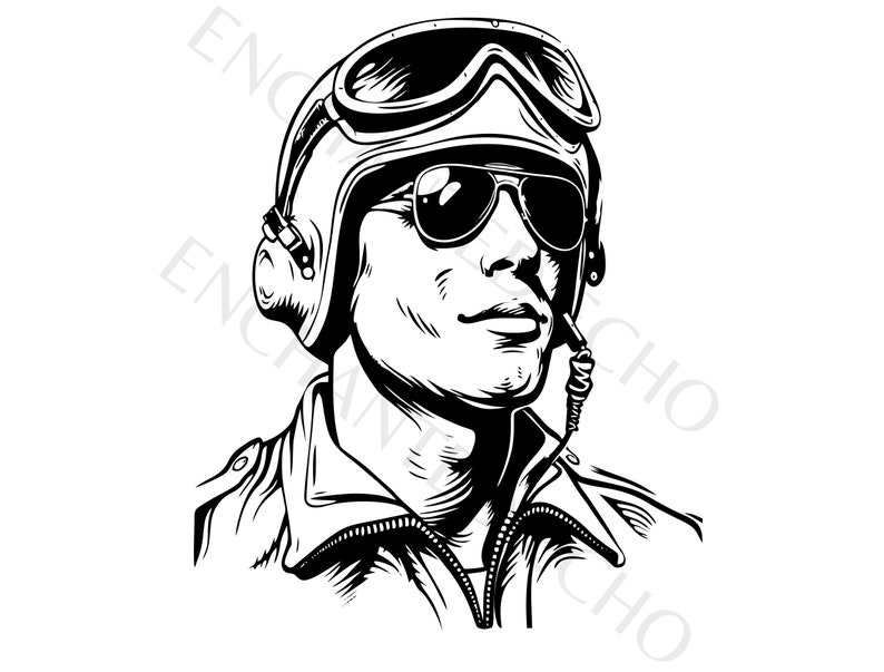Aviator PNG Pilot SVG Png Aircraft SVG Aviator Clipart Aviation Svg ...