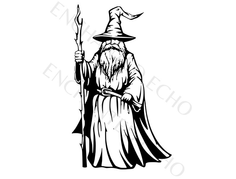 Dark Fantasy Wizard Svg, Magic Dungeon Master Png, Magician ...