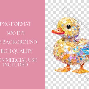 Glitter Duckling Png - Glitter Sparkling Cute Duck Png - Cute Sparkling ...