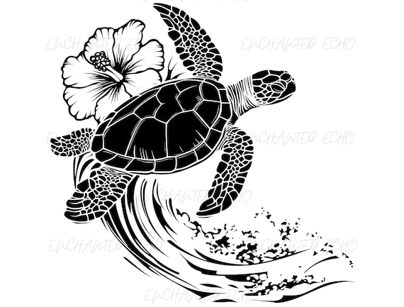 Hawaiian Turtle Vector