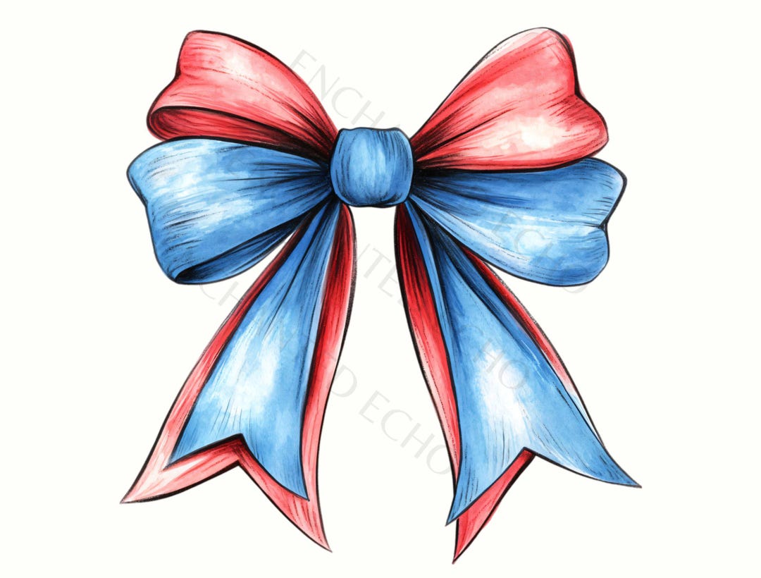 Red and Blue Bow Png - Team Colors Bow Png - Blue and Red Bow Png ...