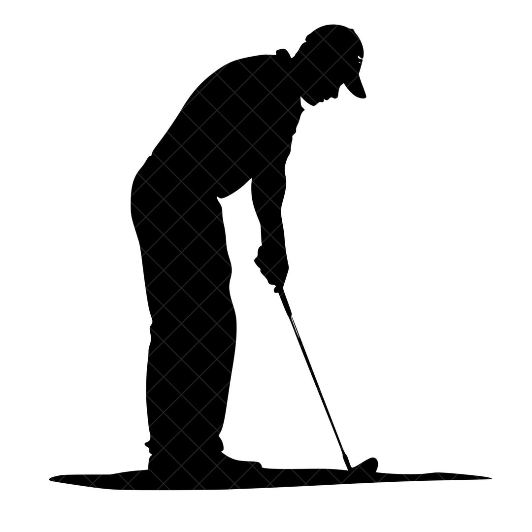 Golfer Silhouette SVG PNG Set Golf Putting Graphic - Etsy UK