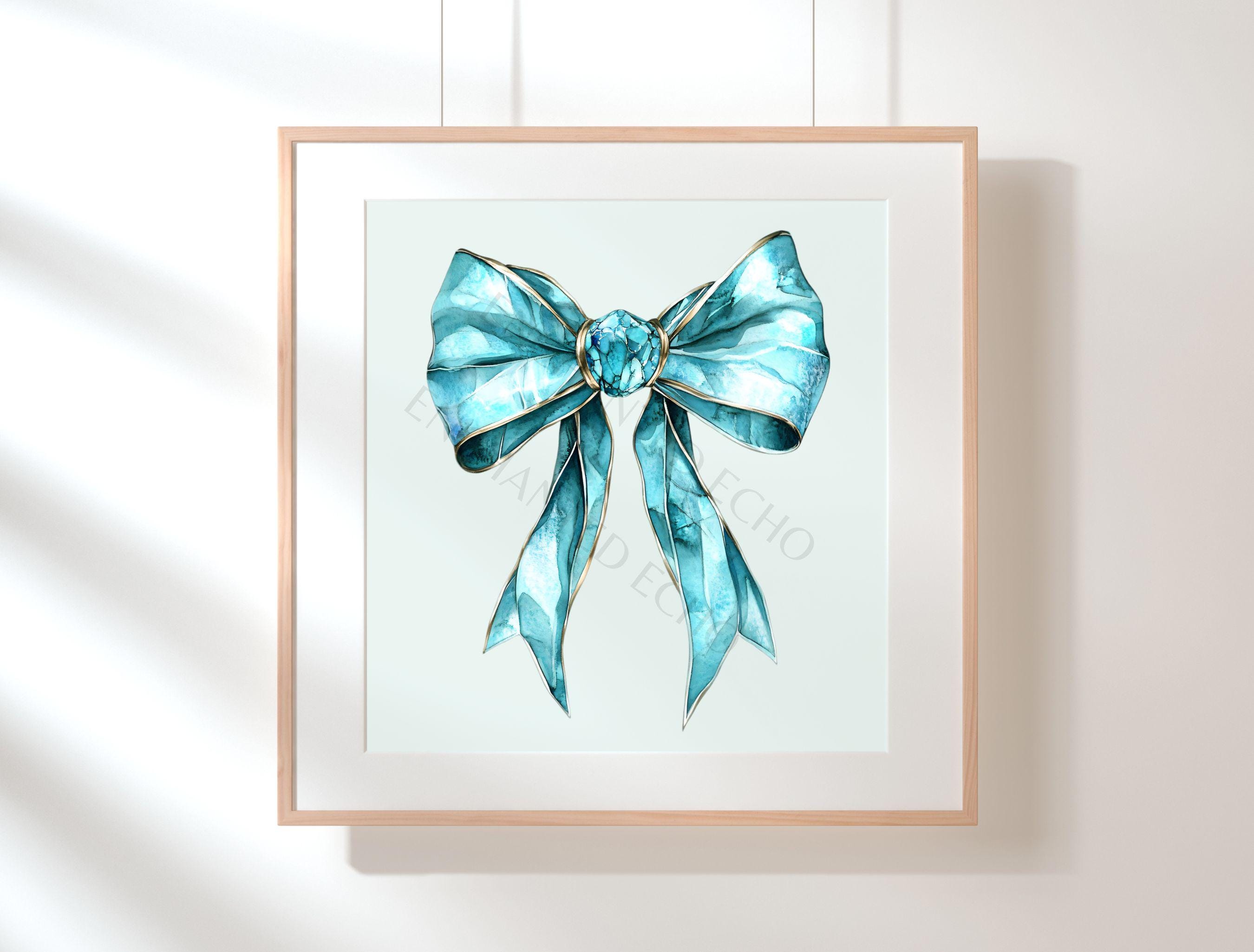 Blue Bow PNG Blue Gem Bow PNG Blue Crystal Girly Bow PNG Coquette ...