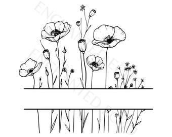 Split Monogram Outdoor Nature Mountains Trees and River Svg and Png - Etsy