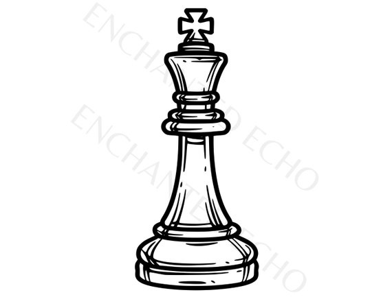Queen Chess Piece Outline