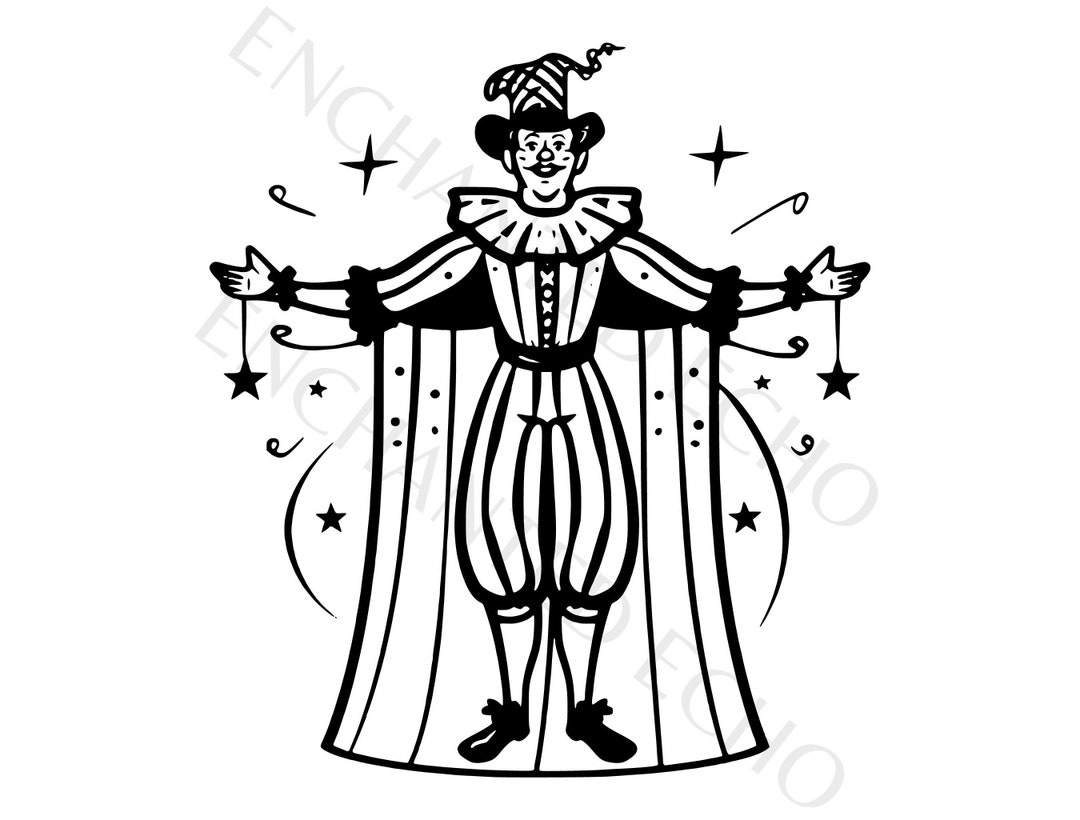 Circus Clown Svg Funny Clowns Png Musical Circus Performer Clipart ...