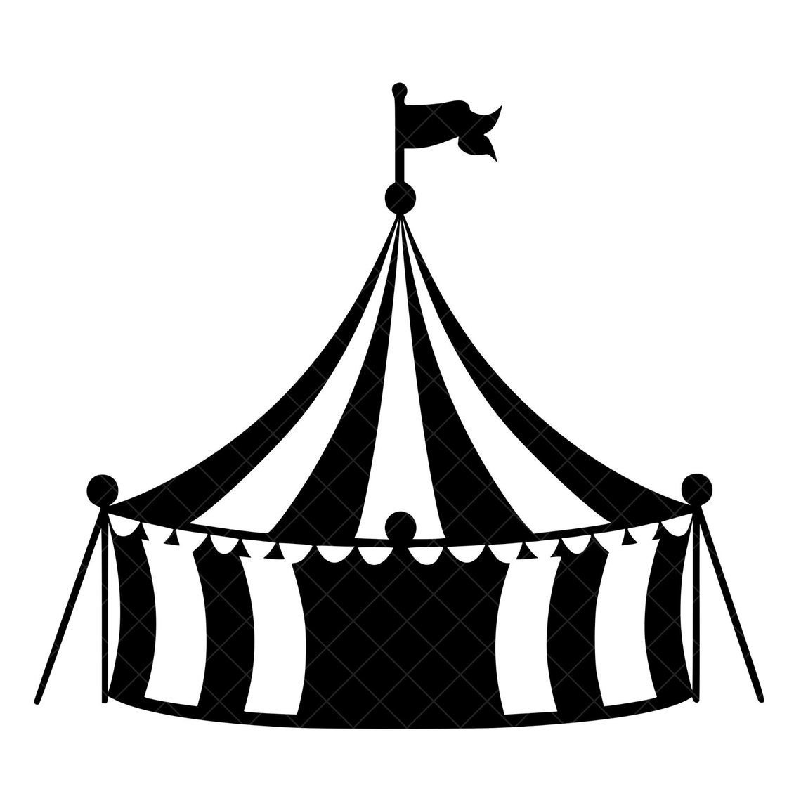 Circus Tent Silhouette SVG PNG Set Circus Silhouette Svg Circus Svg ...