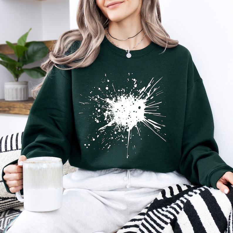 Paint Splatter SVG and PNG Set 7 Paint Graphics Included Ink Splatter ...